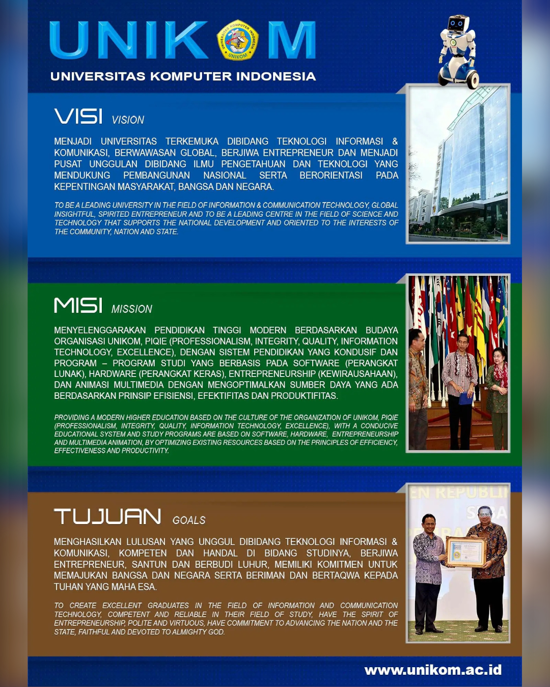 VISI, MISI DAN TUJUAN UNIKOM, FAKULTAS PASCASARJANA UNIKOM DAN PROGRAM ...